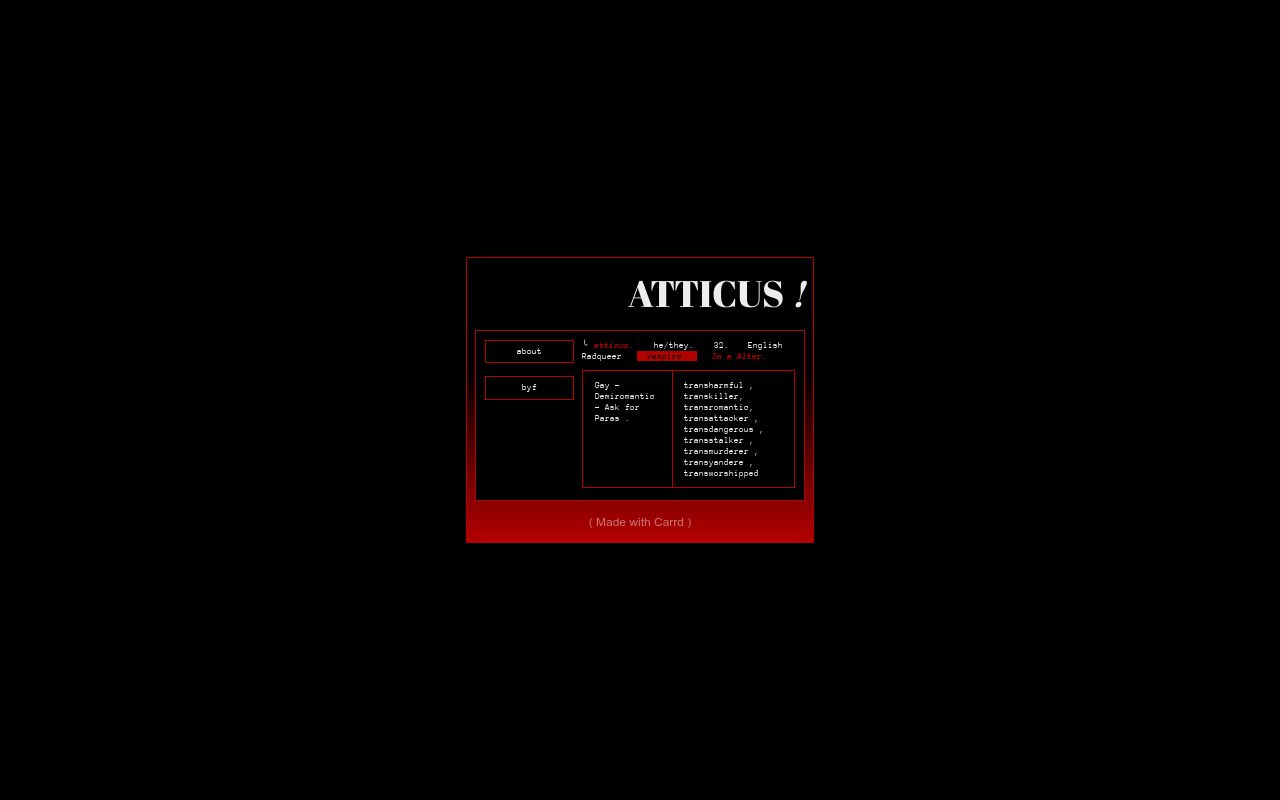 Atticus Intro